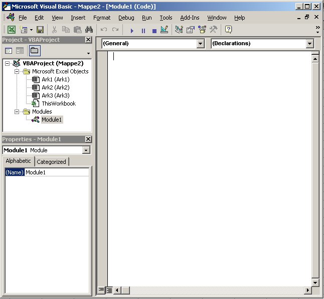 Excel VBA kursus - Introduktion til VBA - Dit første VBA program